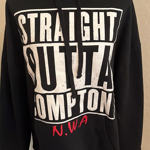 Shirts | Nwa Straight Outta Compton Black Graphic Sweatshirt | Poshmark